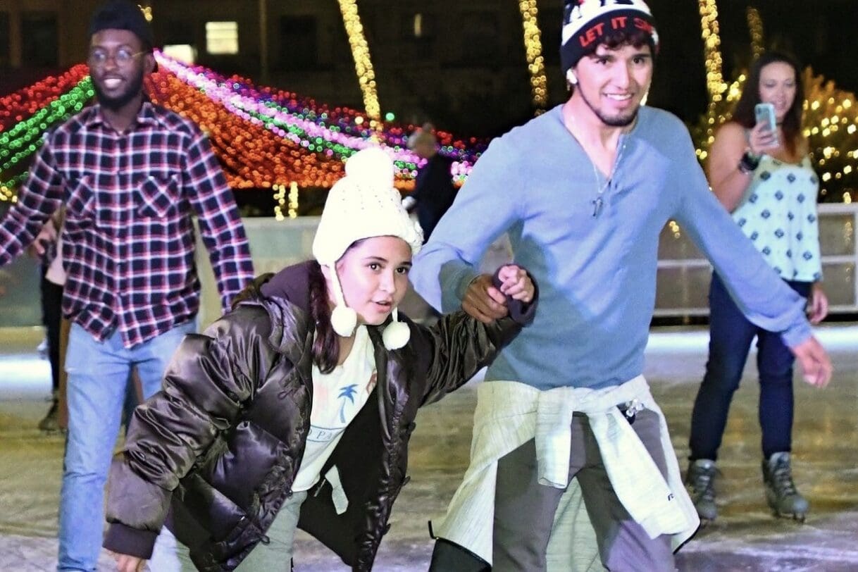 Glide Across the Park - Holiday Ice Rink Pershing Square Returns